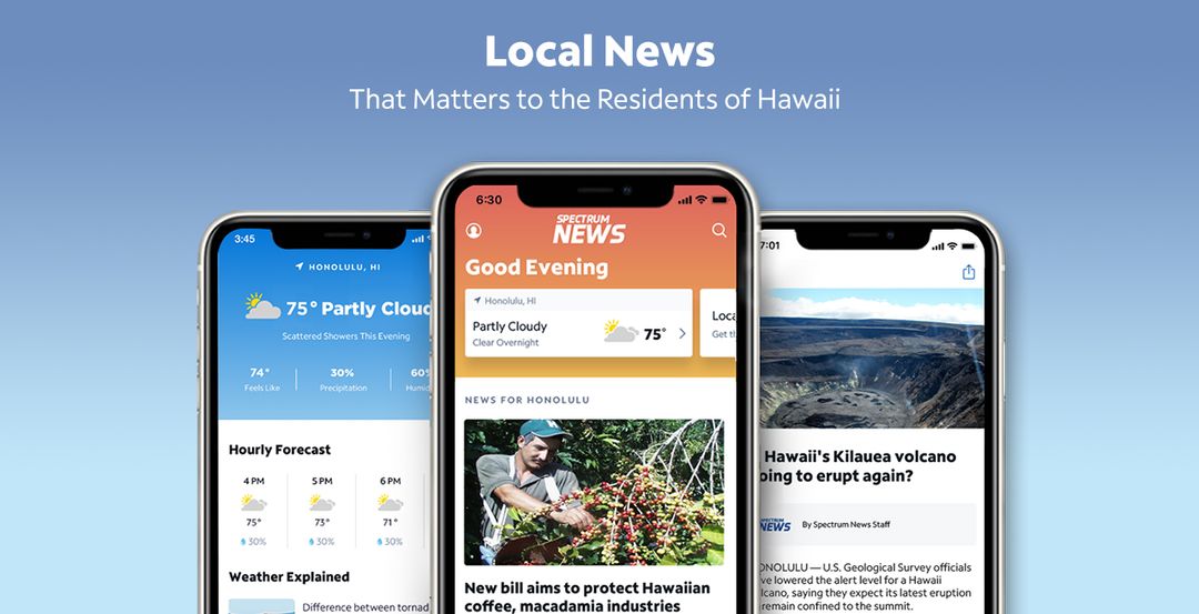 Spectrum News Launches Digitally in Hawaii on the Spectrum News App